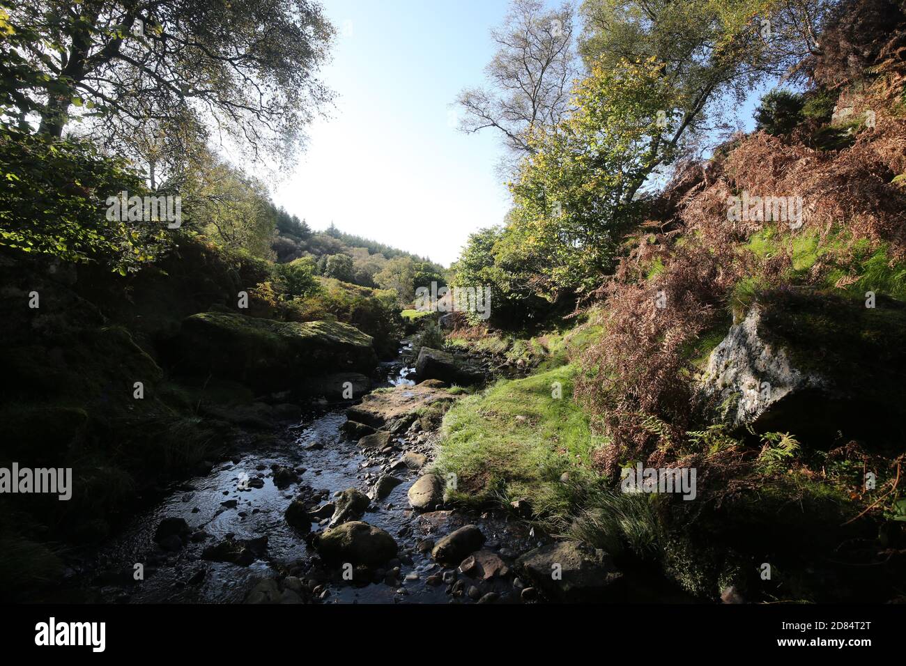Biglees Waterfall, Fairlie, North Ayrshire, Scotland, UK, 01 Oct 2020 ...