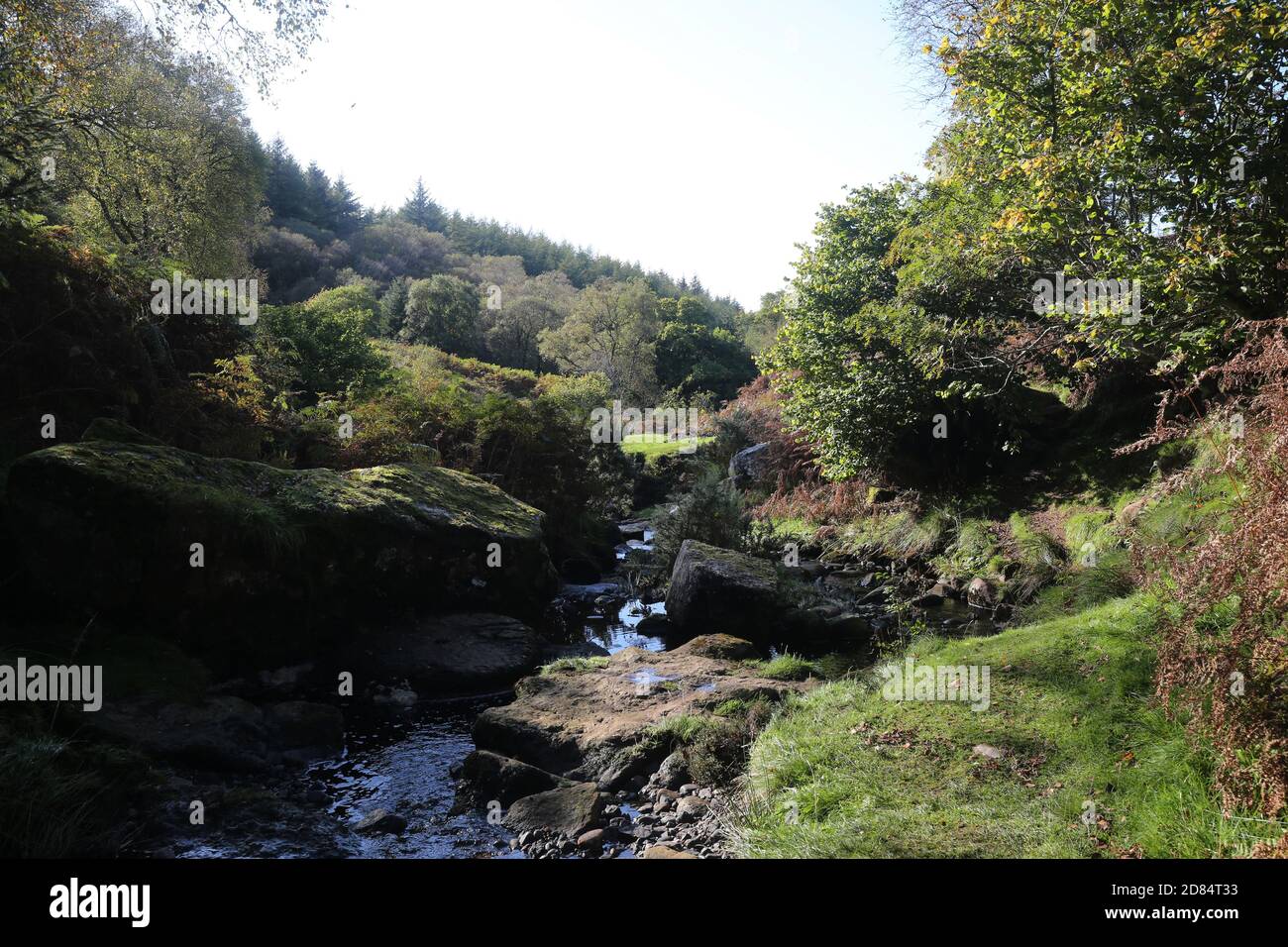Biglees Waterfall, Fairlie, North Ayrshire, Scotland, UK, 01 Oct 2020 ...