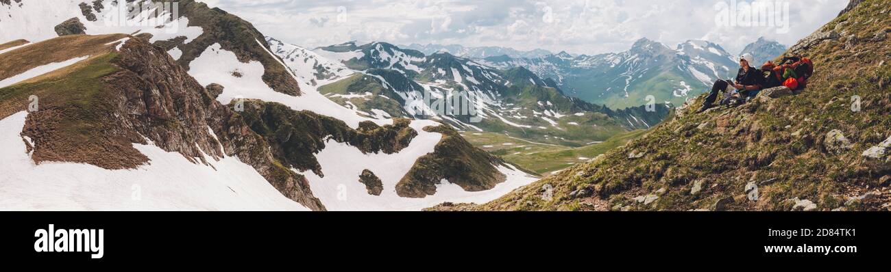 Mountain climbing route map hi-res stock photography and images - Alamy