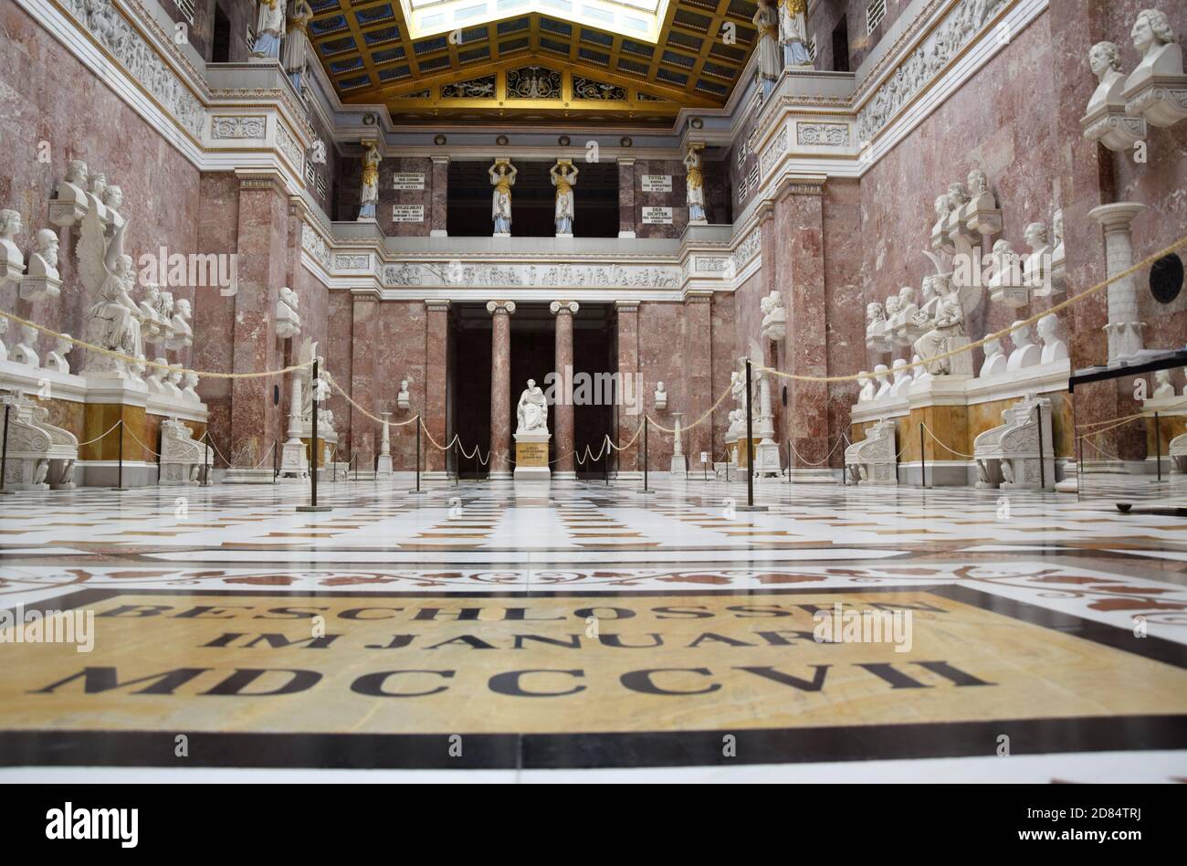Walhalla - Interior of the Monument in Bavaria, Germany Stock Photo - Alamy