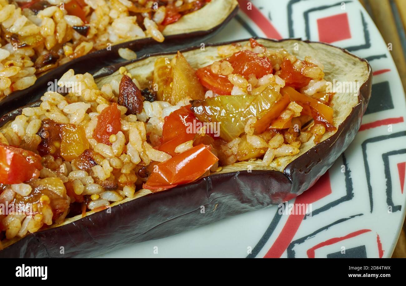 Melitzanes papoutsakia, Greek Baked Eggplant, gluten free Mediterranean ...