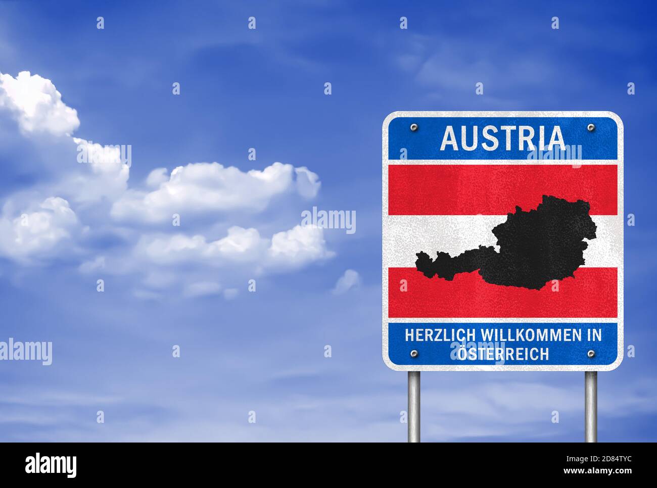 Welcome in Austria Stock Photo - Alamy