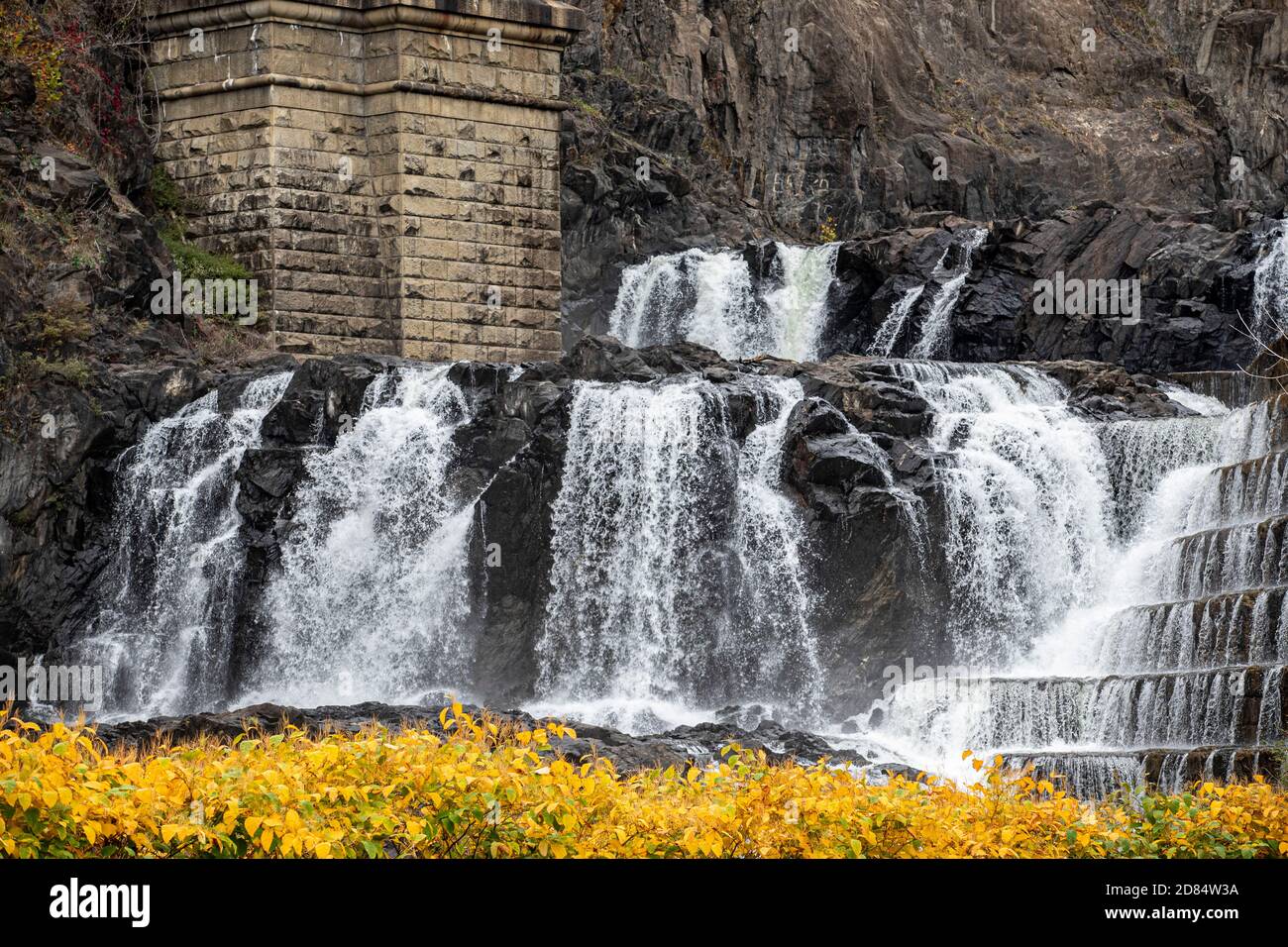 The waterfall at Croton Gorge Park in upstate New York Stock Photo - Alamy