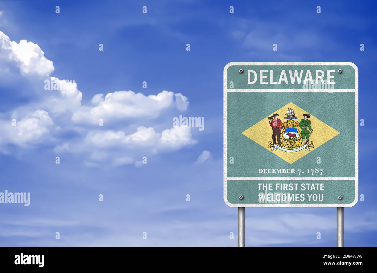 Welcome to Delaware Stock Photo - Alamy