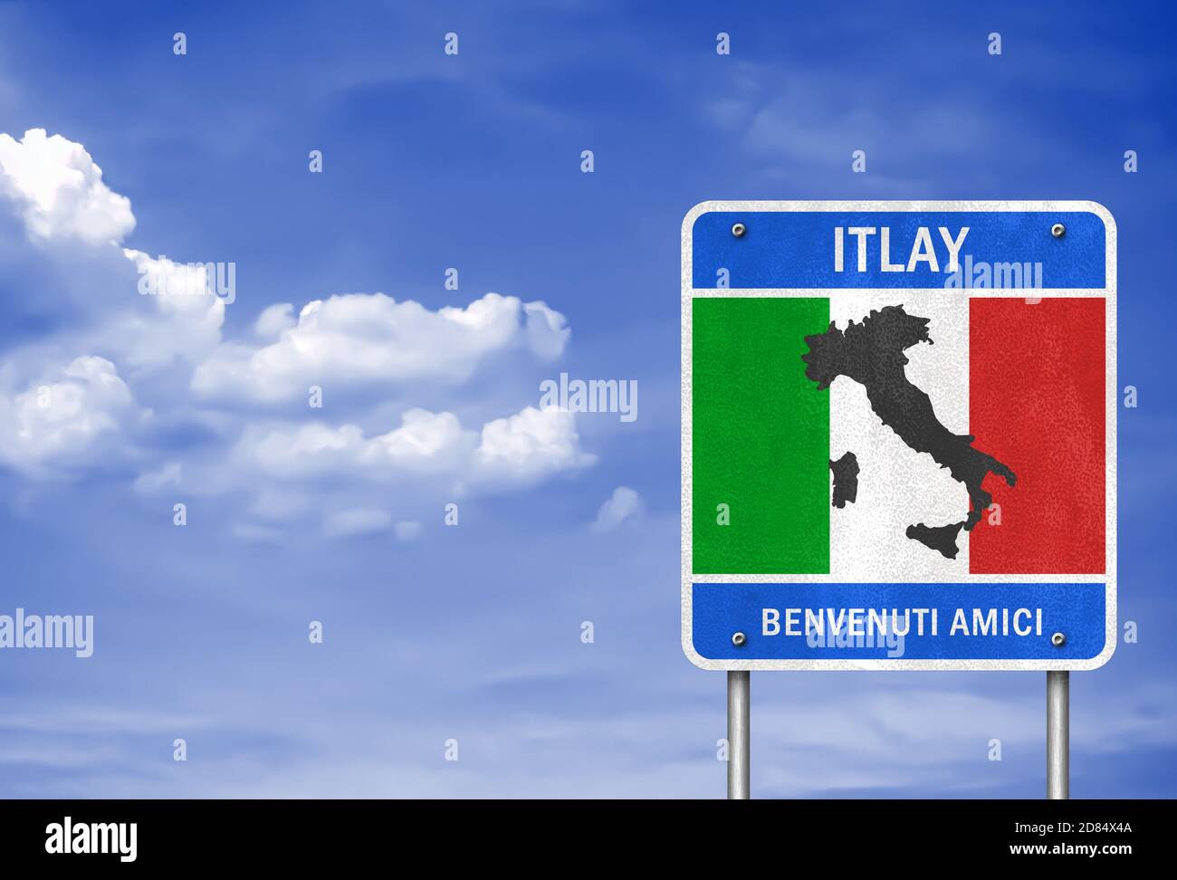 Welcome to Italy Stock Photo - Alamy