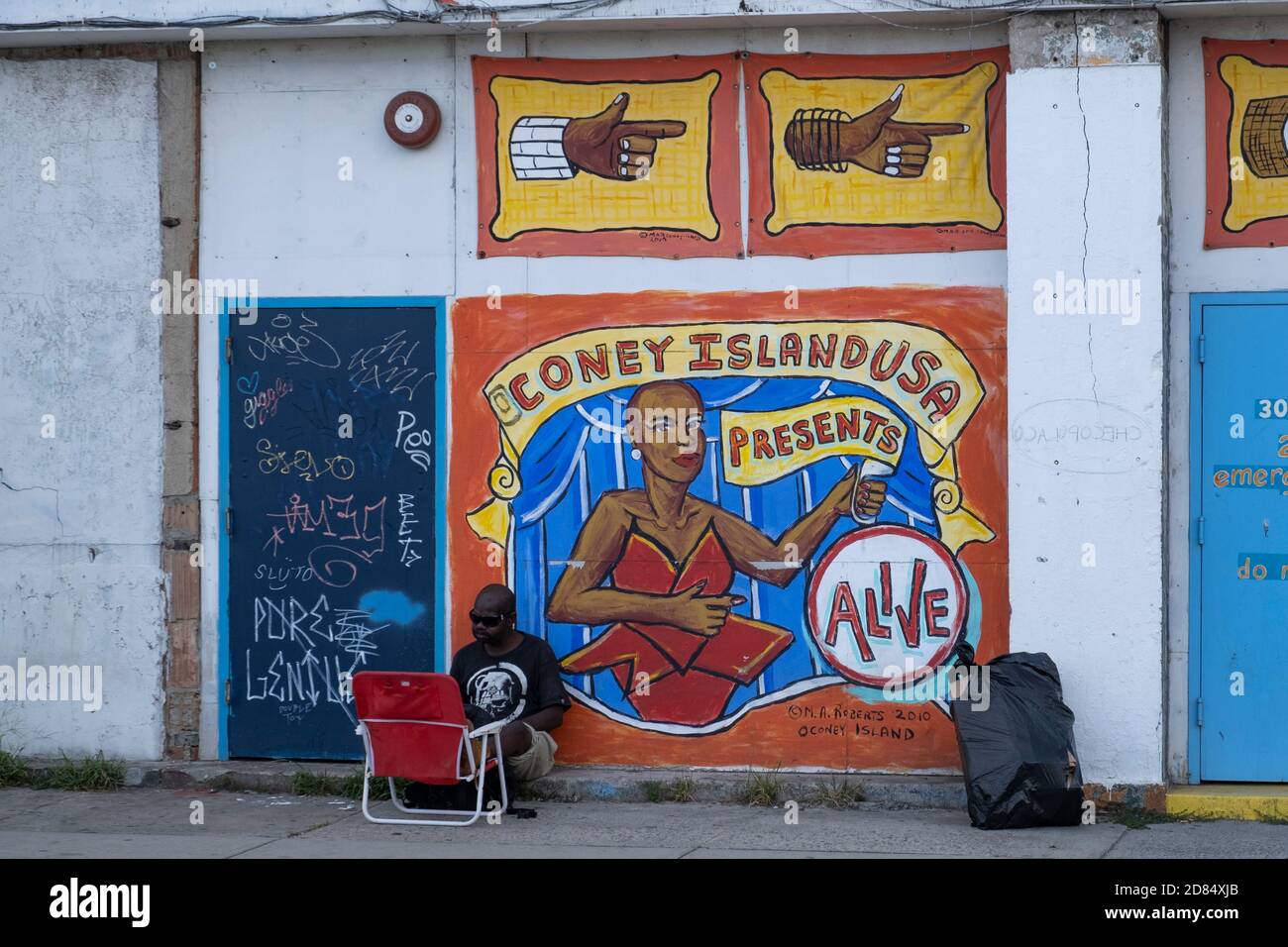Facade of Freak Show House at Luna Park, Coney Island, Brooklyn, New ...