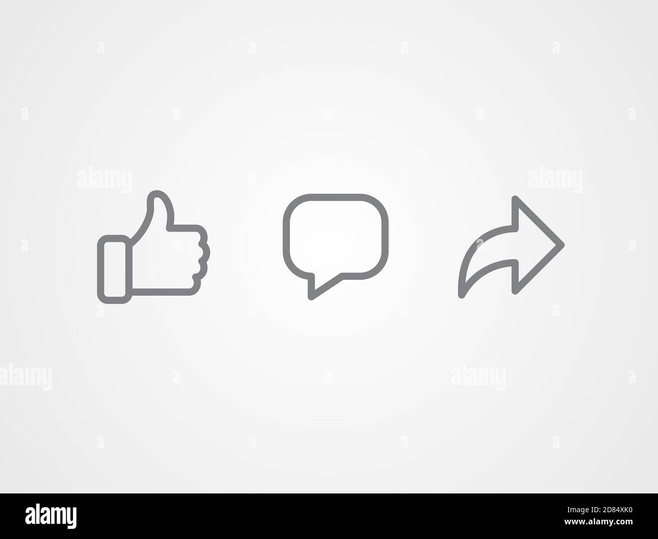 Comment Facebook Icon Vector