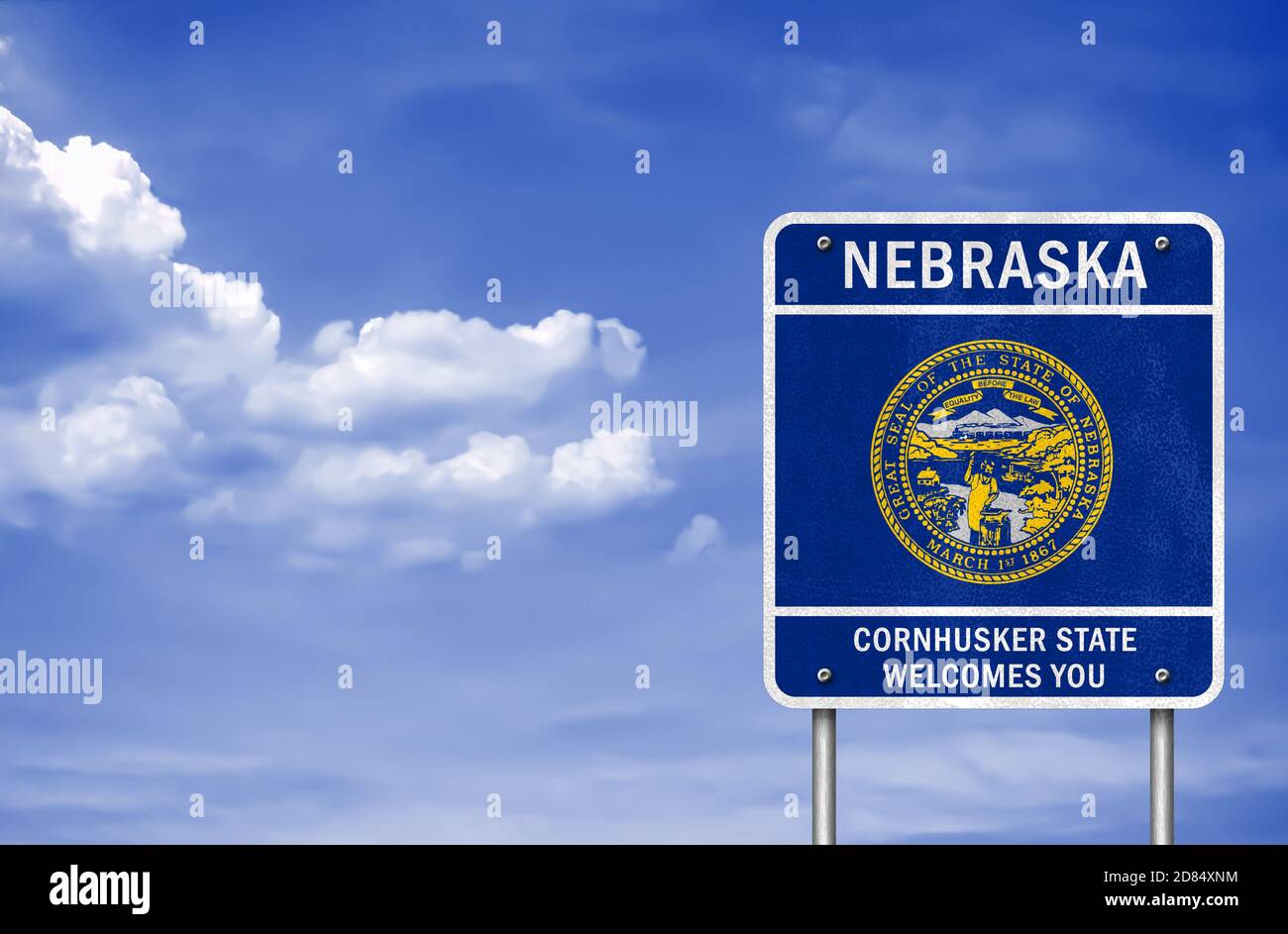 Welcome To Nebraska Sign High Resolution Stock Photography and Images ...