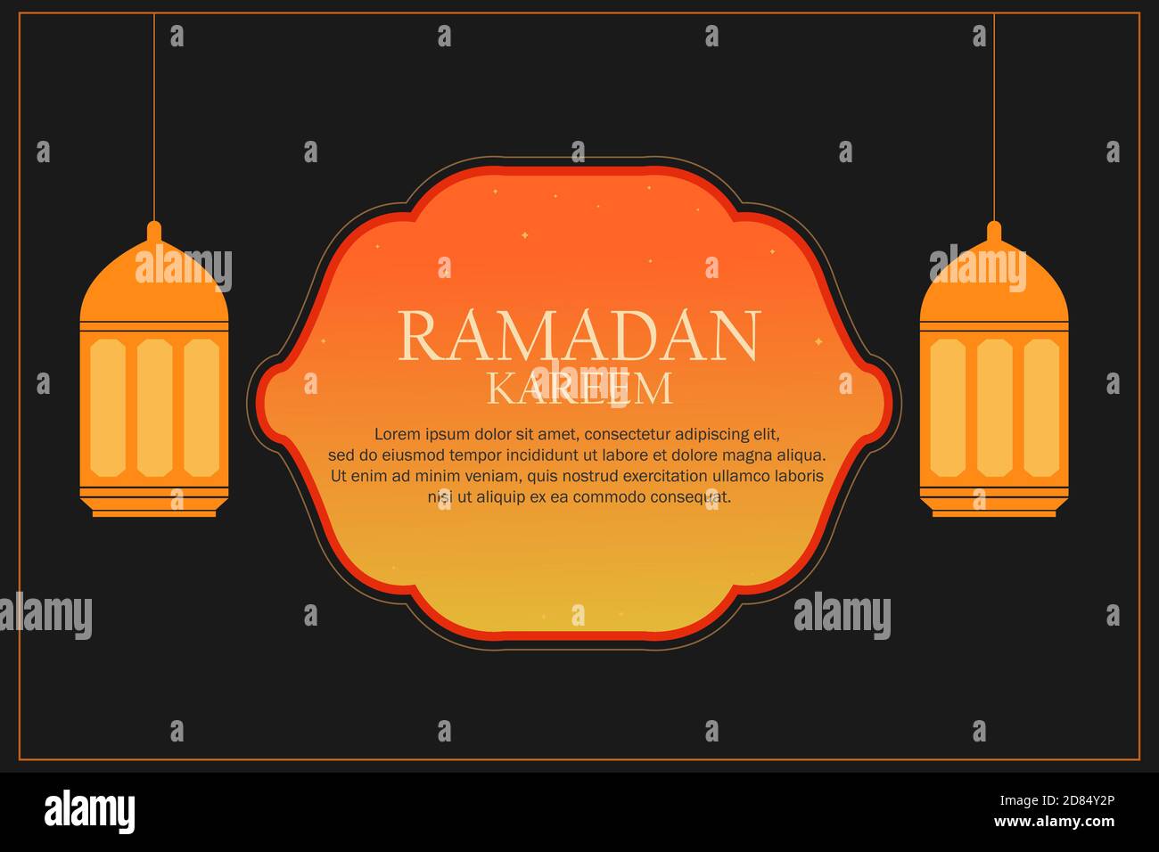 Islamic lettering design Stock Vector Images - Alamy