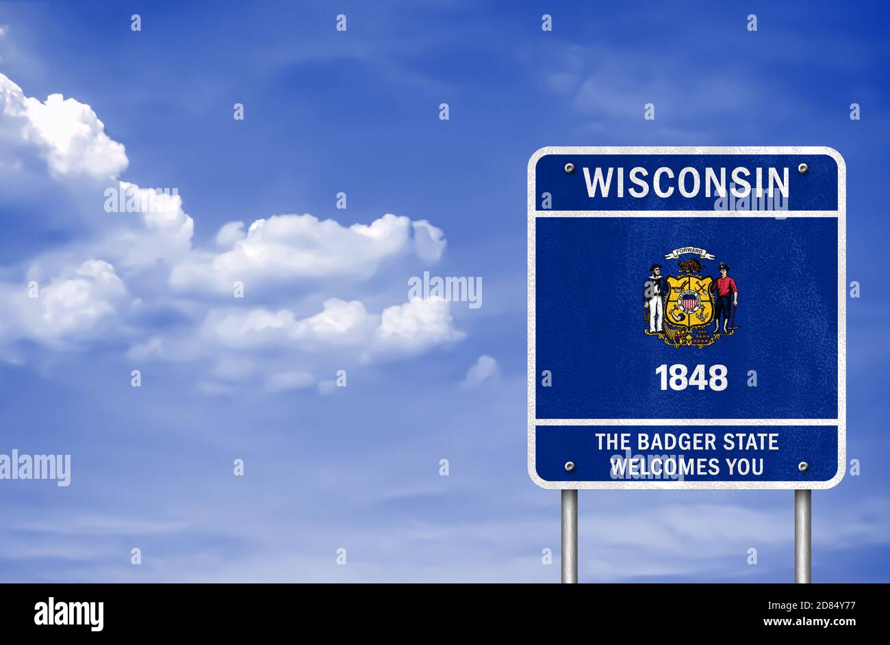 Welcome to wisconsin sign hi-res stock photography and images - Alamy