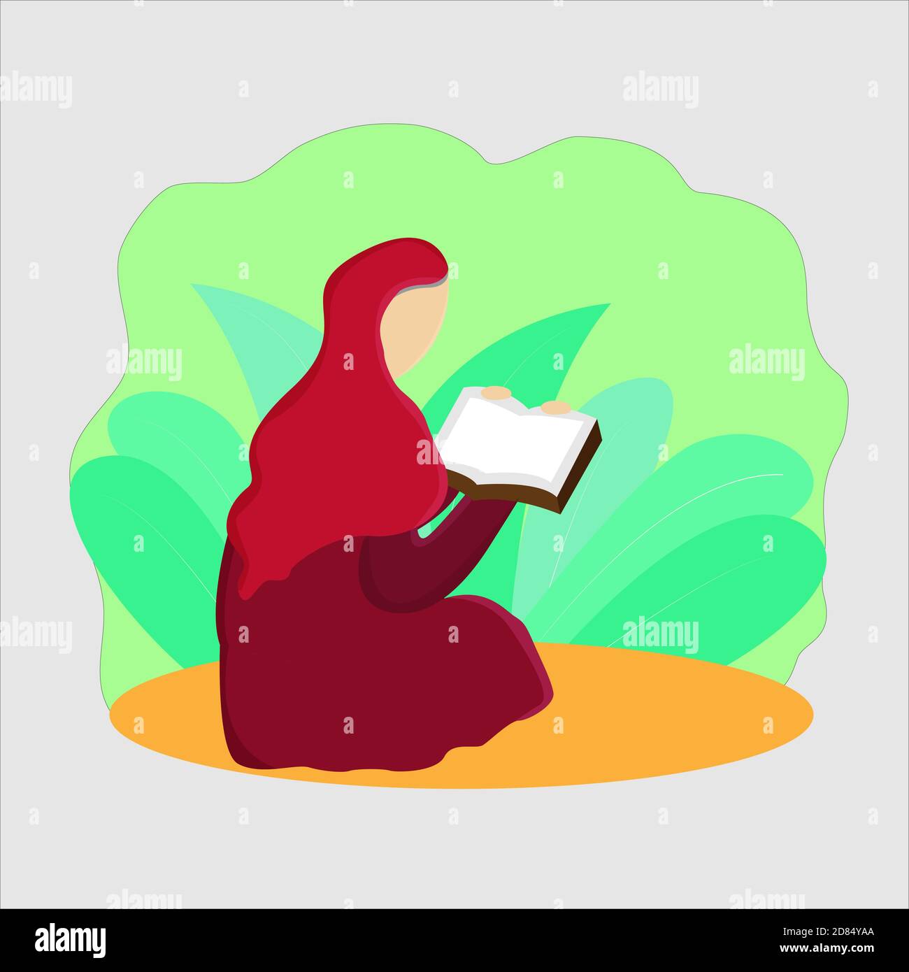Muslim vector reading hi-res stock photography and images - Alamy