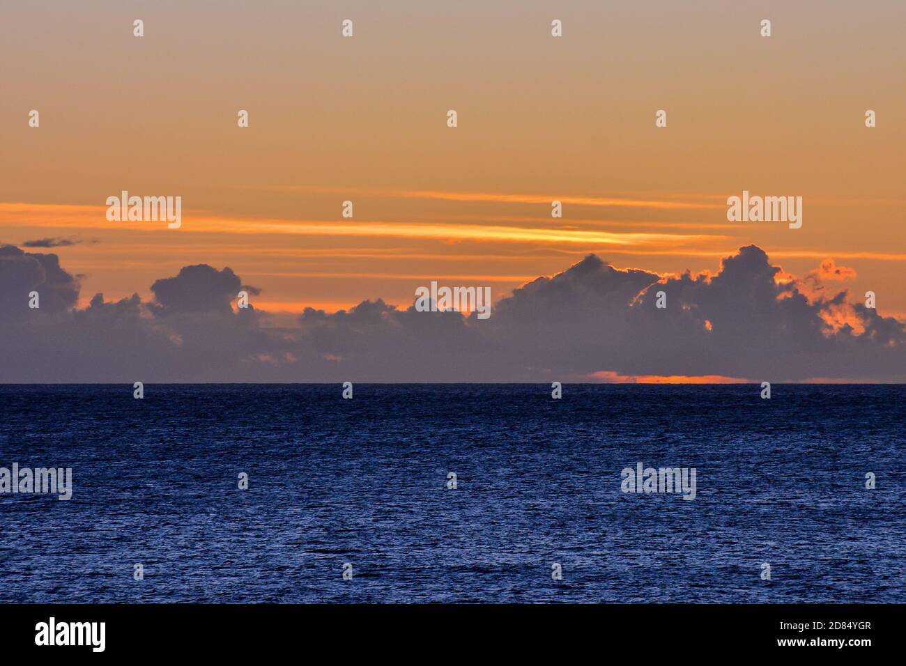 Beautiful Colored Sunset Stock Photo - Alamy