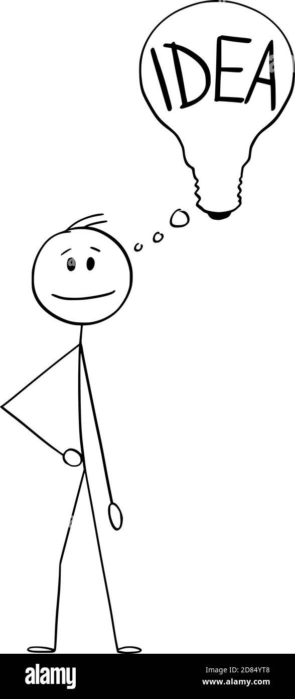 Vector cartoon stick figure drawing conceptual illustration of man ...