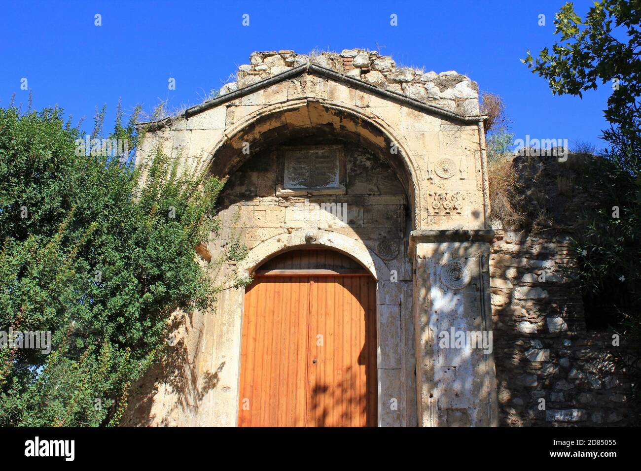 Ruins of the Doorway or Gate of the Medrese, originally a Muslim ...