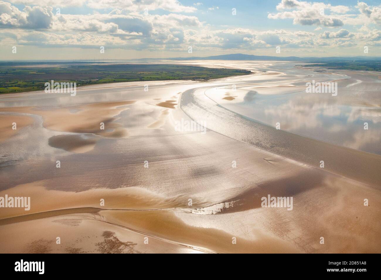 The Solway Estuary, dividing Scotland from England Stock Photo - Alamy