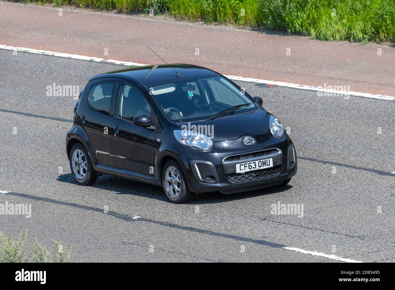 2014 black CITROEN C1 Edition; Vehicular traffic, moving vehicles, cars ...