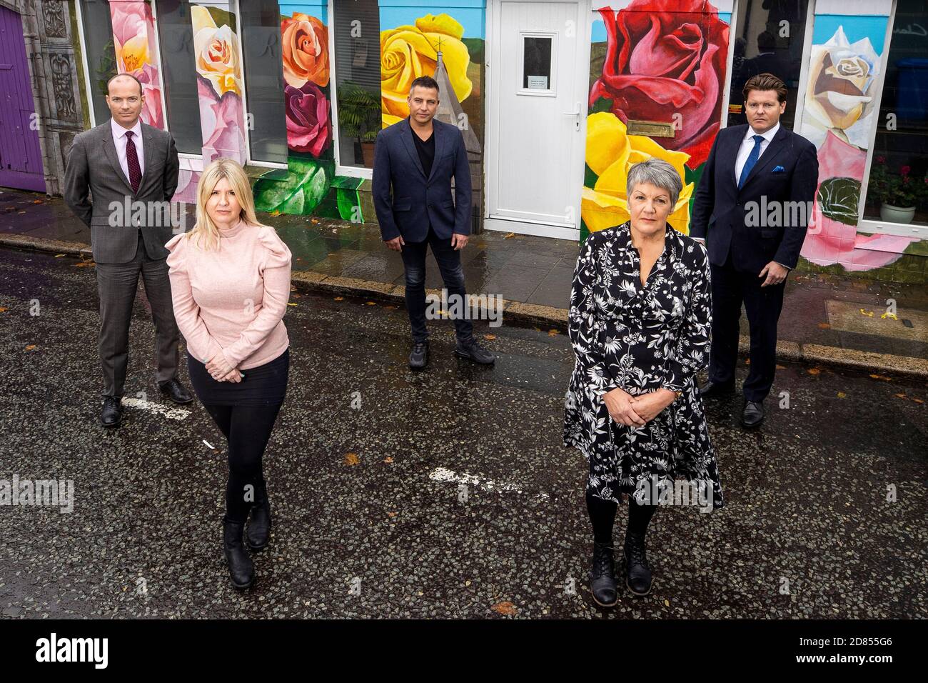 (left to right) Simon Chambers, solicitor at Russell and Co, Michelle ...