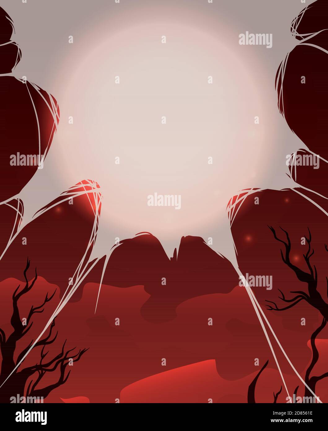 Scary view of a spider Stock Vector Images - Alamy