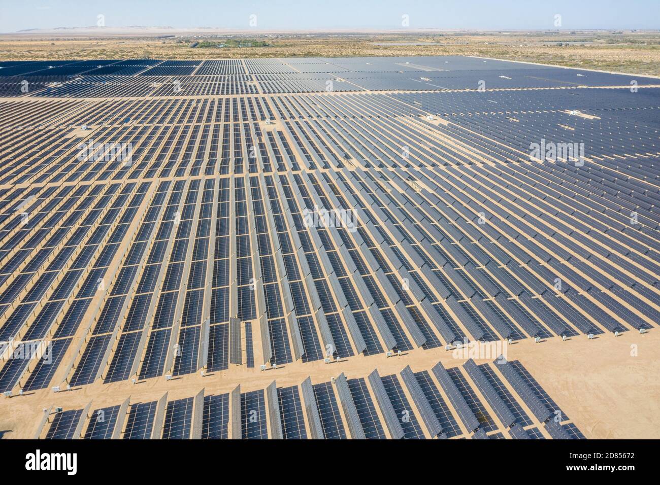 ISEC WEST Solar Field, solar panel fields, El Centro, CA, USA Stock ...