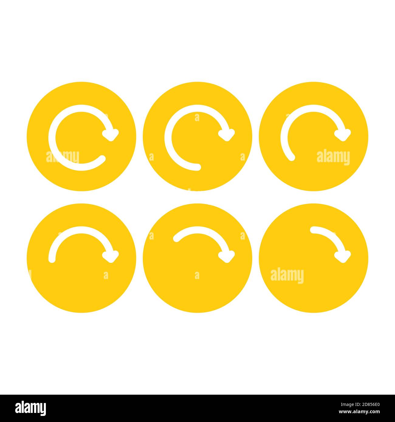 Arrow round icon vector. Arrow circle recycle design. Circle arrow ...