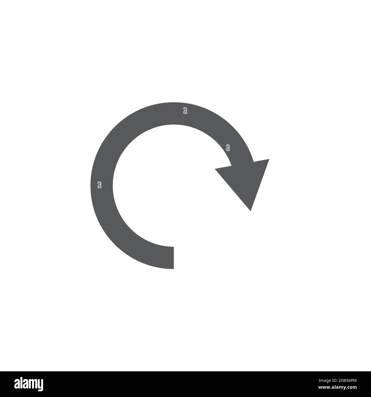 Arrow round icon vector. Arrow circle recycle design. Circle arrow ...
