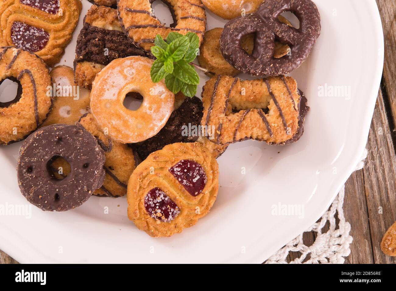 Shortcrust pastry biscuits Stock Photo - Alamy