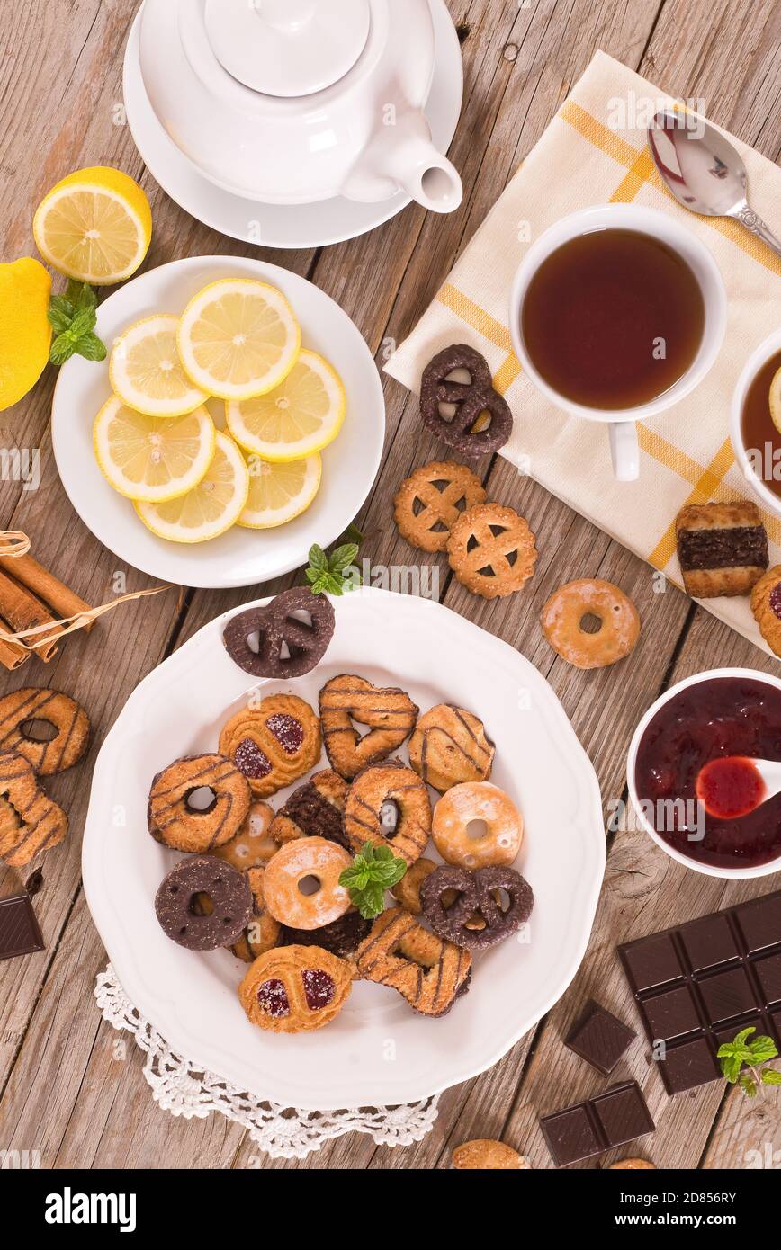 Shortcrust pastry biscuits Stock Photo - Alamy