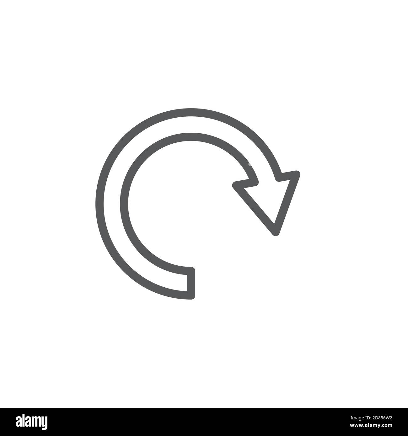 Arrow round icon vector. Arrow circle recycle design. Circle arrow ...