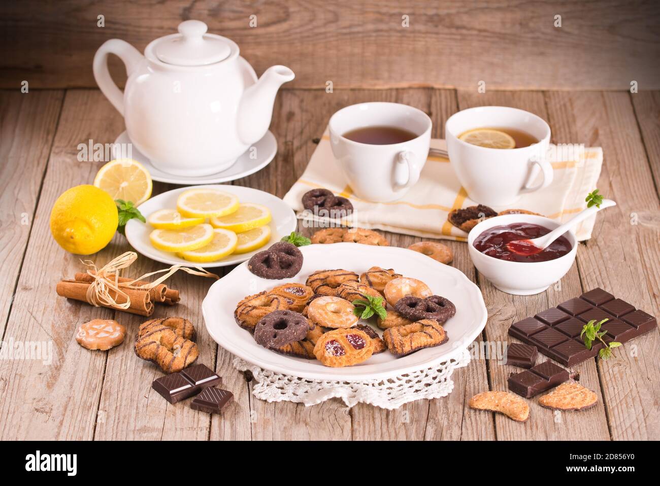 Shortcrust pastry biscuits Stock Photo - Alamy