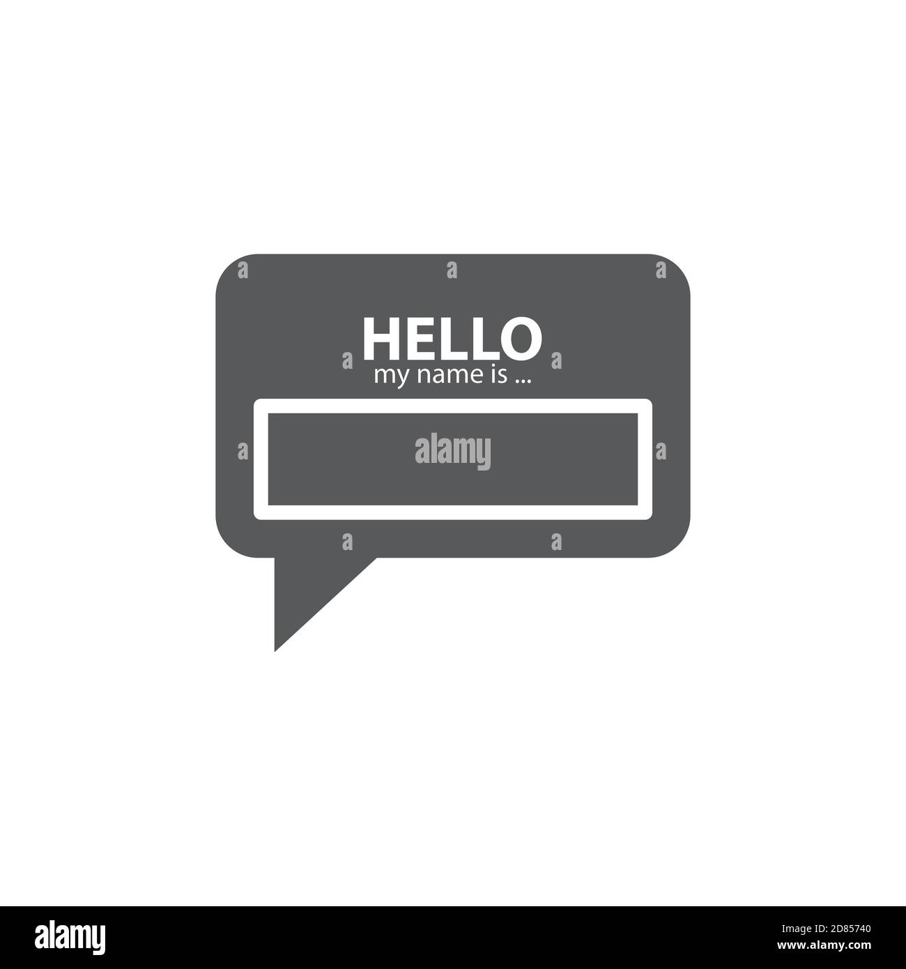 Name tag and formal Stock Vector Images - Alamy