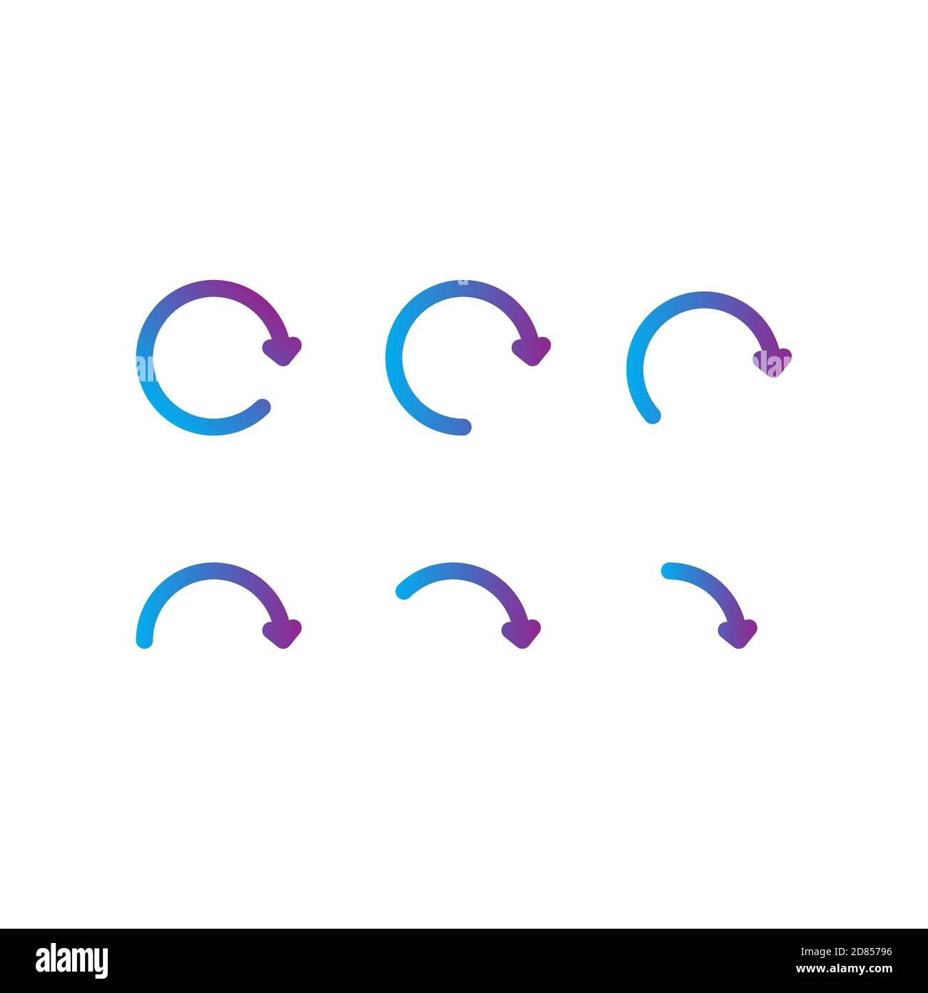 Arrow round icon vector. Arrow circle recycle design. Circle arrow ...