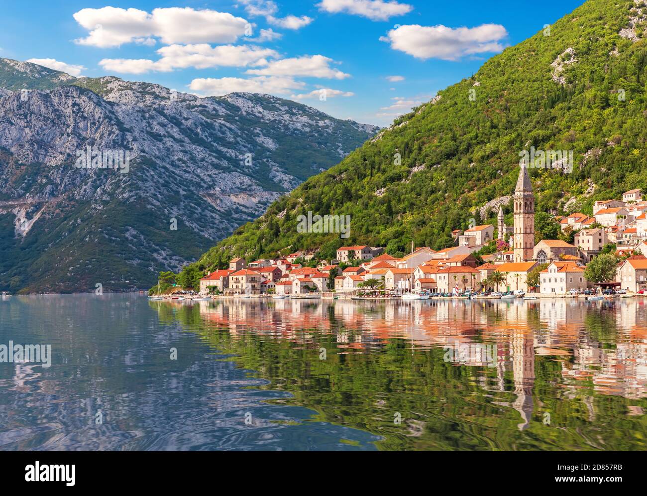 Perast old town, the Bay of Kotor, Montenegro Stock Photo - Alamy