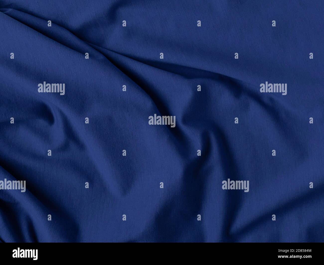 classic blue fabric sample. pleated fabric texture. concept for home ...