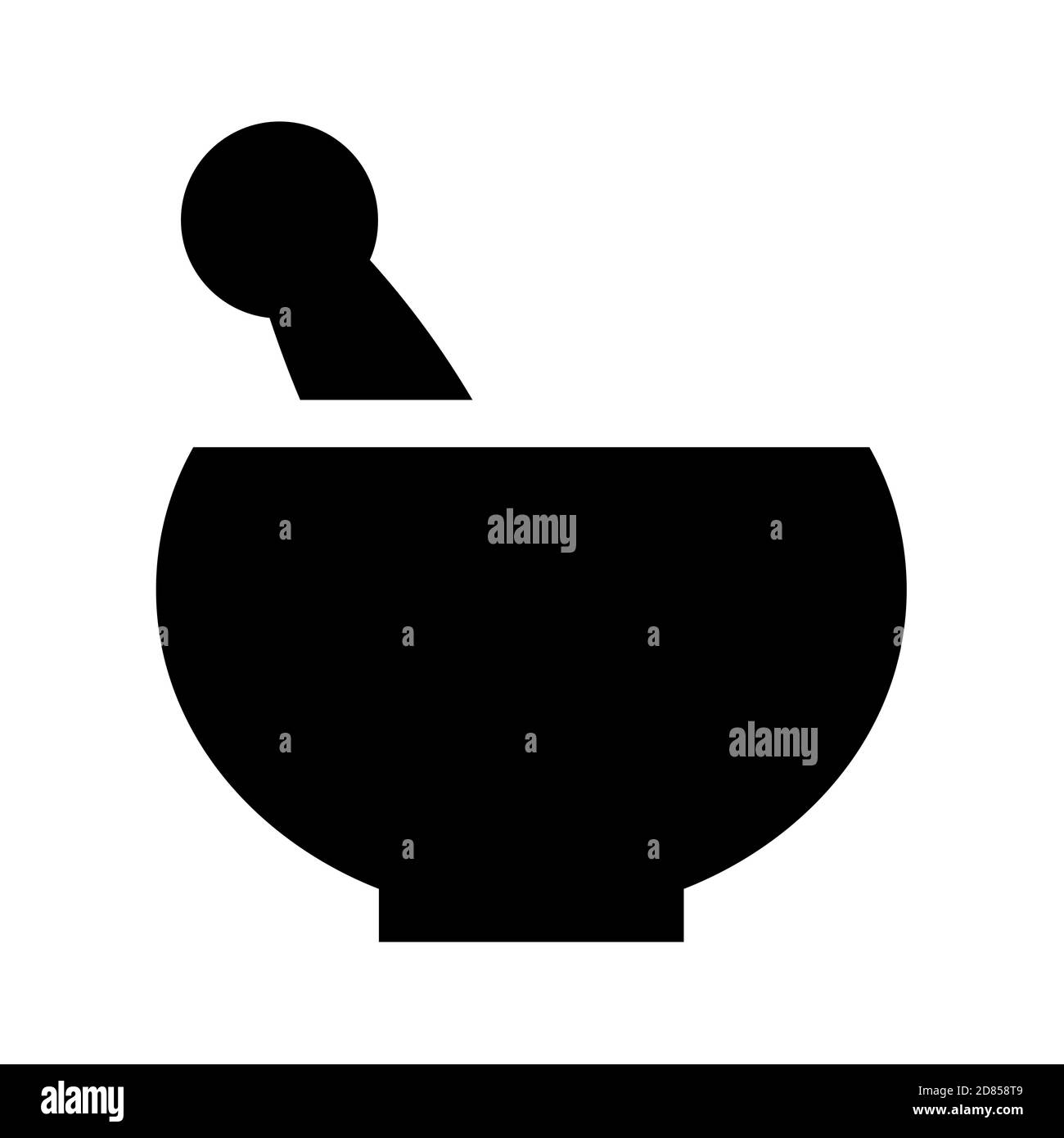 Mortar symbol icon illustration Stock Photo - Alamy