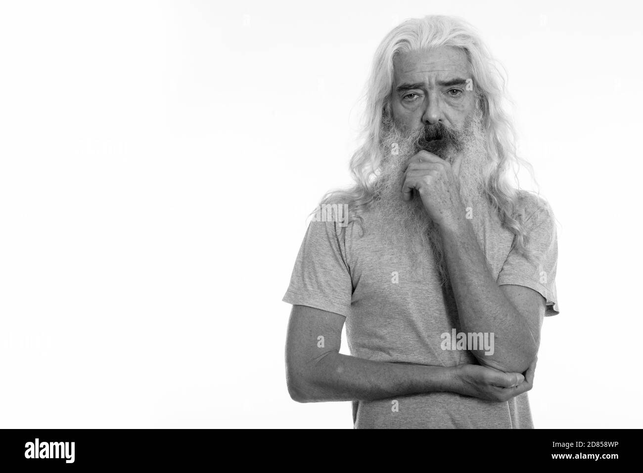 Man curly hair hand Cut Out Stock Images & Pictures - Alamy