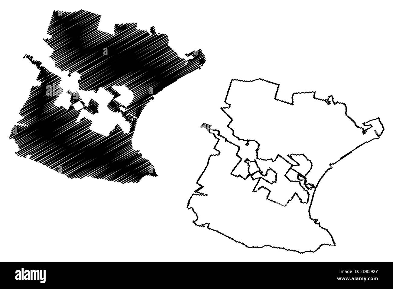 Port Elizabeth City (Republic of South Africa, RSA, Eastern Cape ...