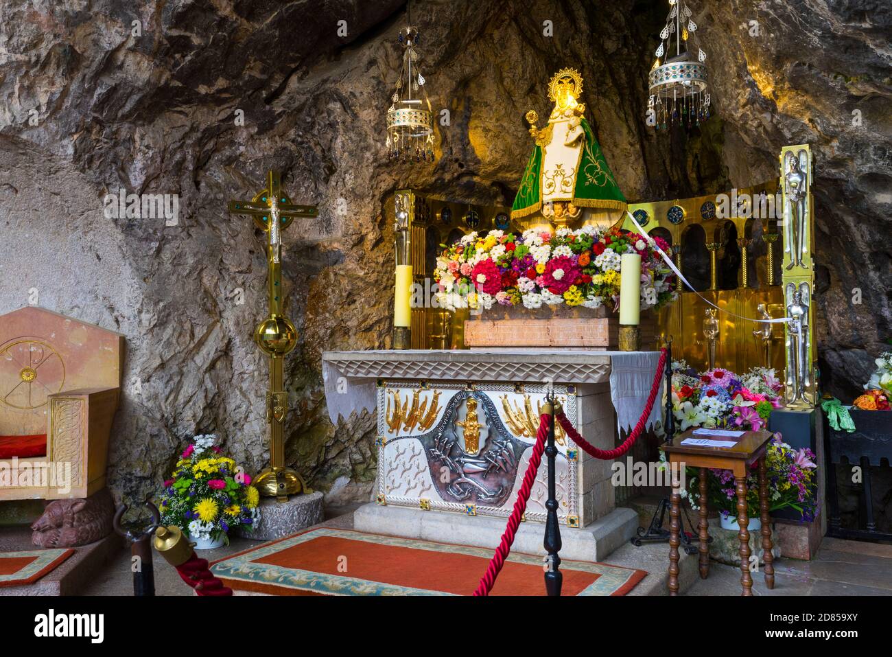 Santa María cave, Covadonga, Picos de Europa National Park, Asturias ...