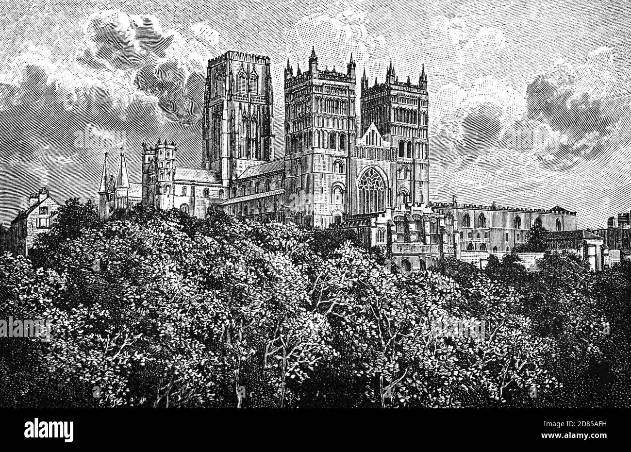 Durham cathedral detail Black and White Stock Photos & Images - Alamy