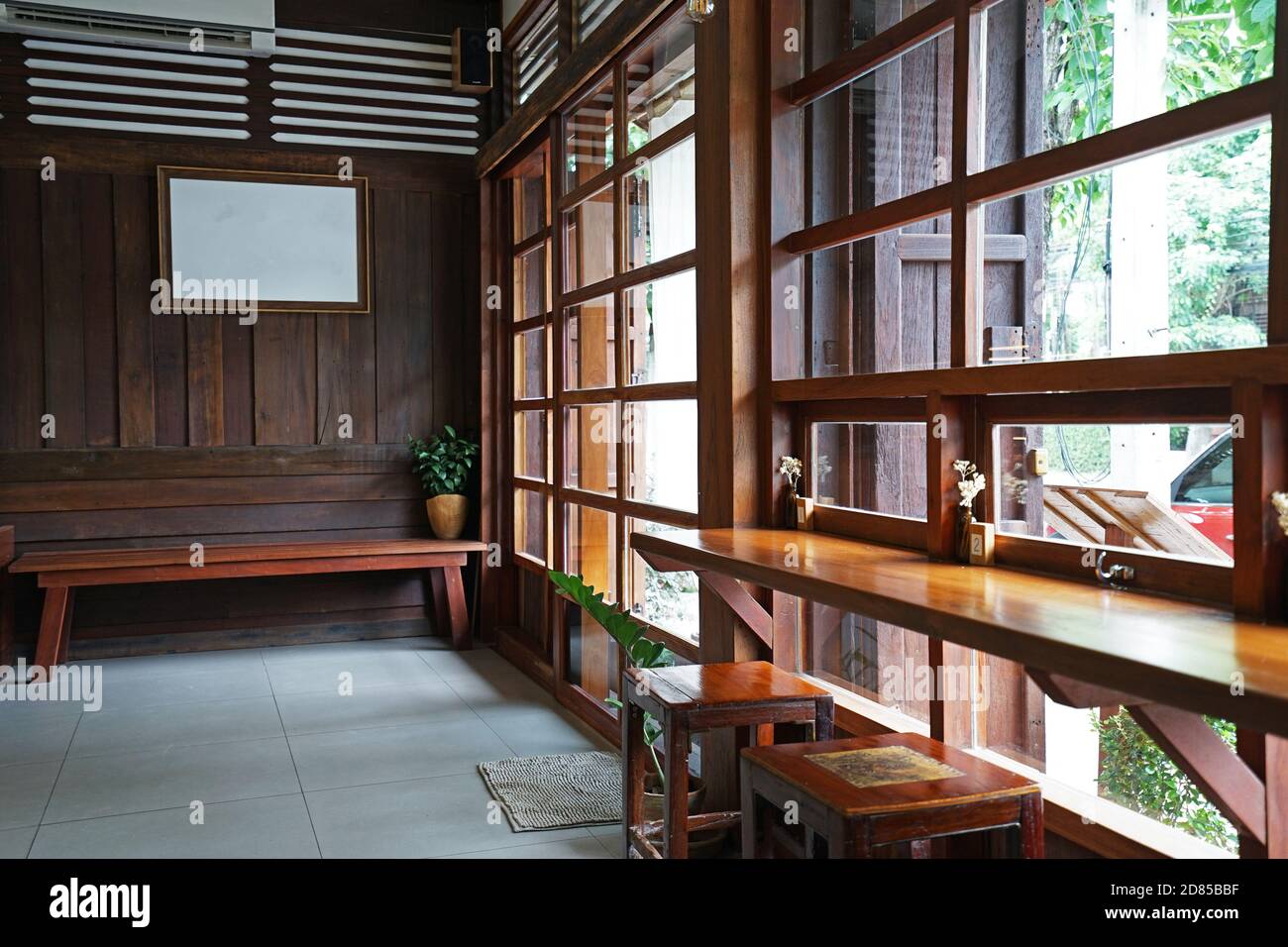 Interior design and decoration of Traditional Japanese Matcha green tea ...