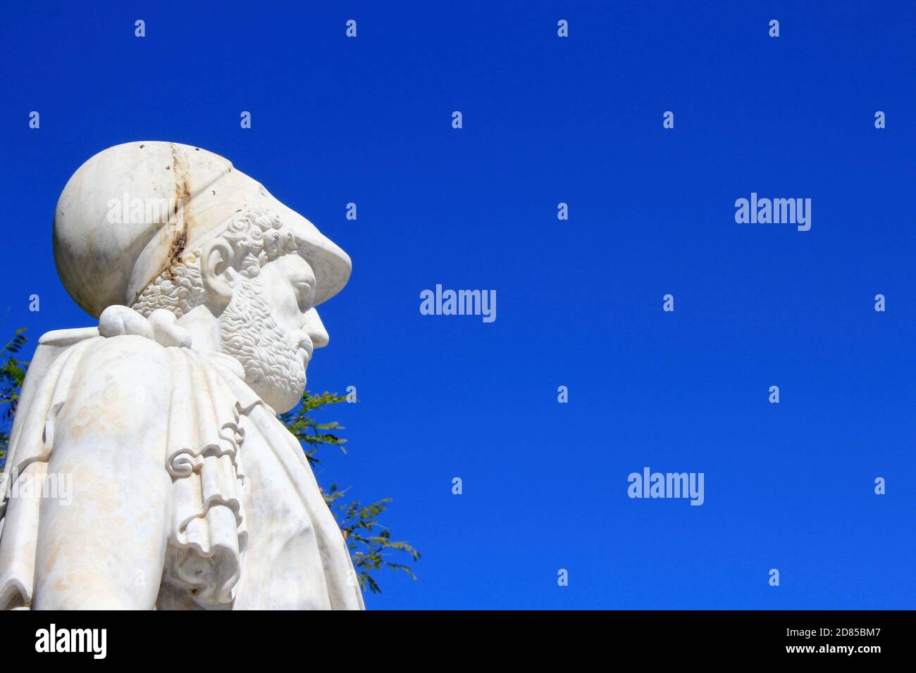 Athens, Greece, statue of Pericles, general of Athens during its golden ...