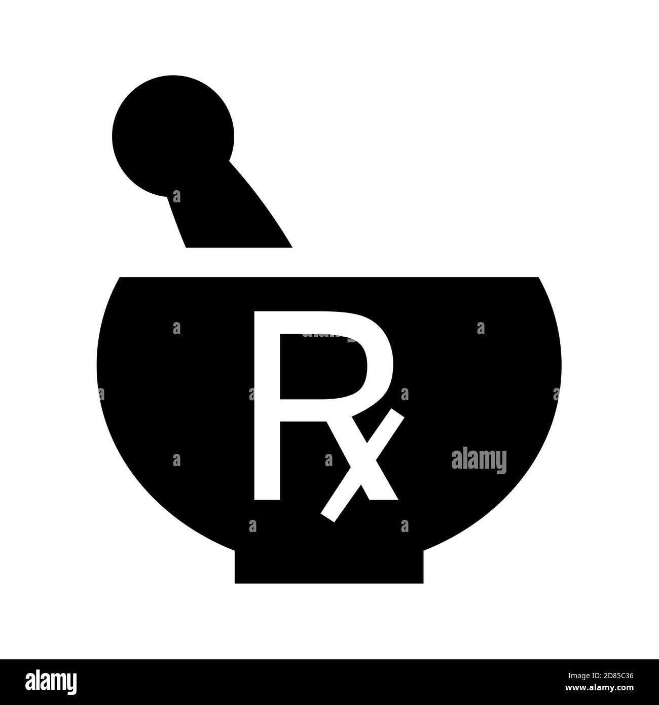 Healthcare mortar icon Cut Out Stock Images & Pictures - Alamy