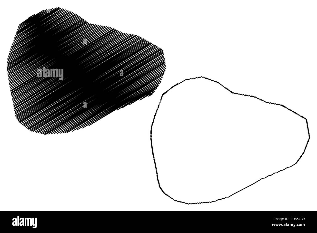 Nyala City (Republic of the Sudan, South Darfur State) map vector ...