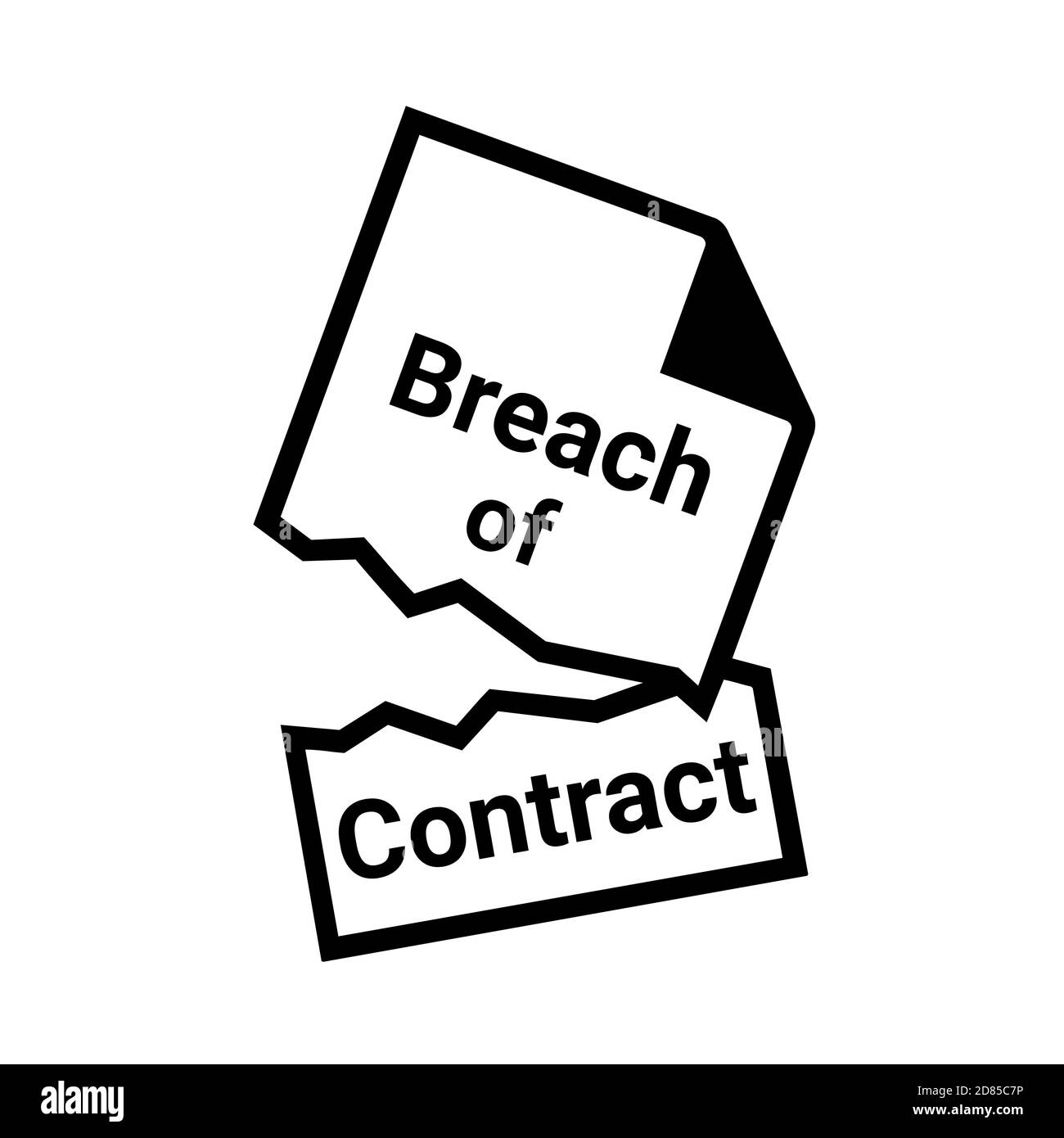 Breach Of Contract Symbol Icon Stock Photo Alamy breach-of-contract-symbol-icon-stock-photo-alamy