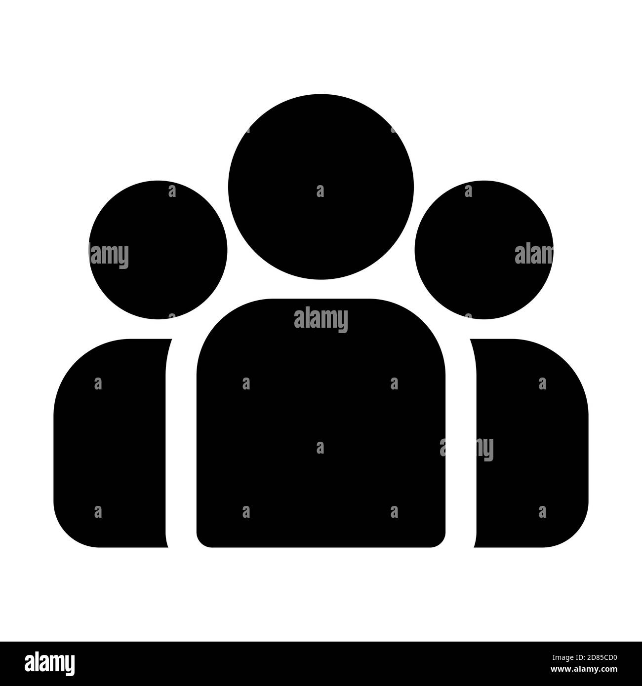 Group crowd symbol icon Stock Photo - Alamy