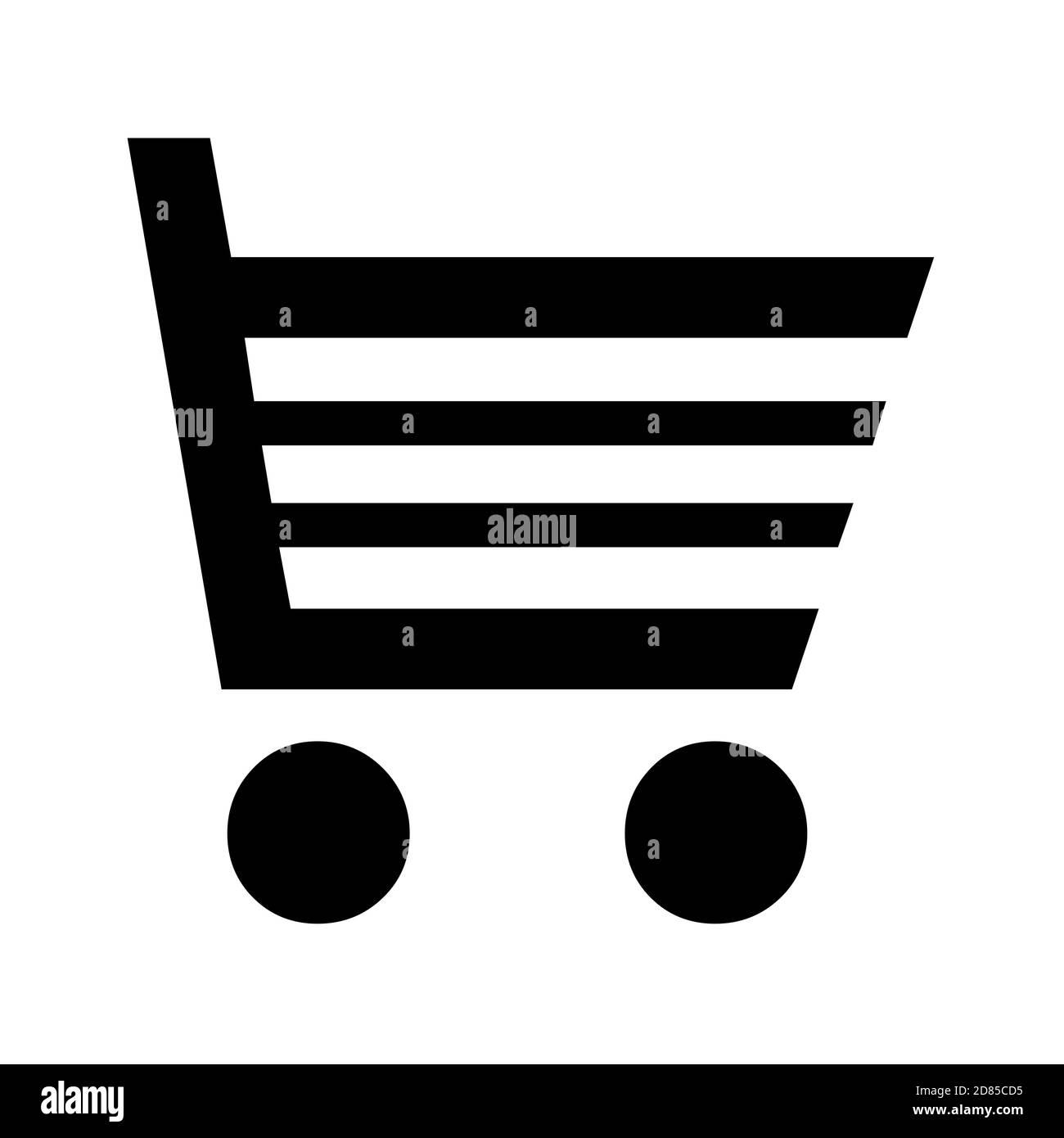 Shopping cart symbol icon Stock Photo - Alamy