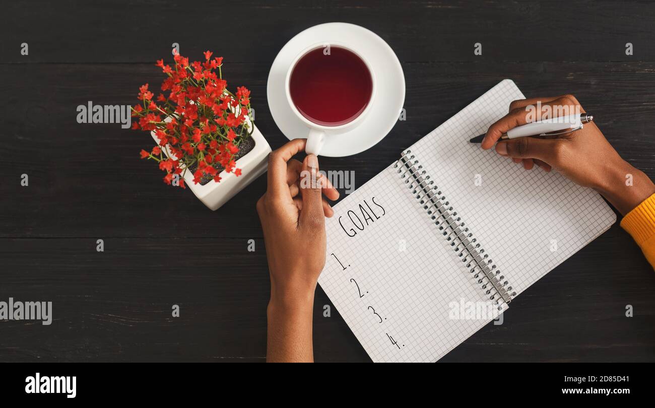 Goal setting planner hi-res stock photography and images - Alamy