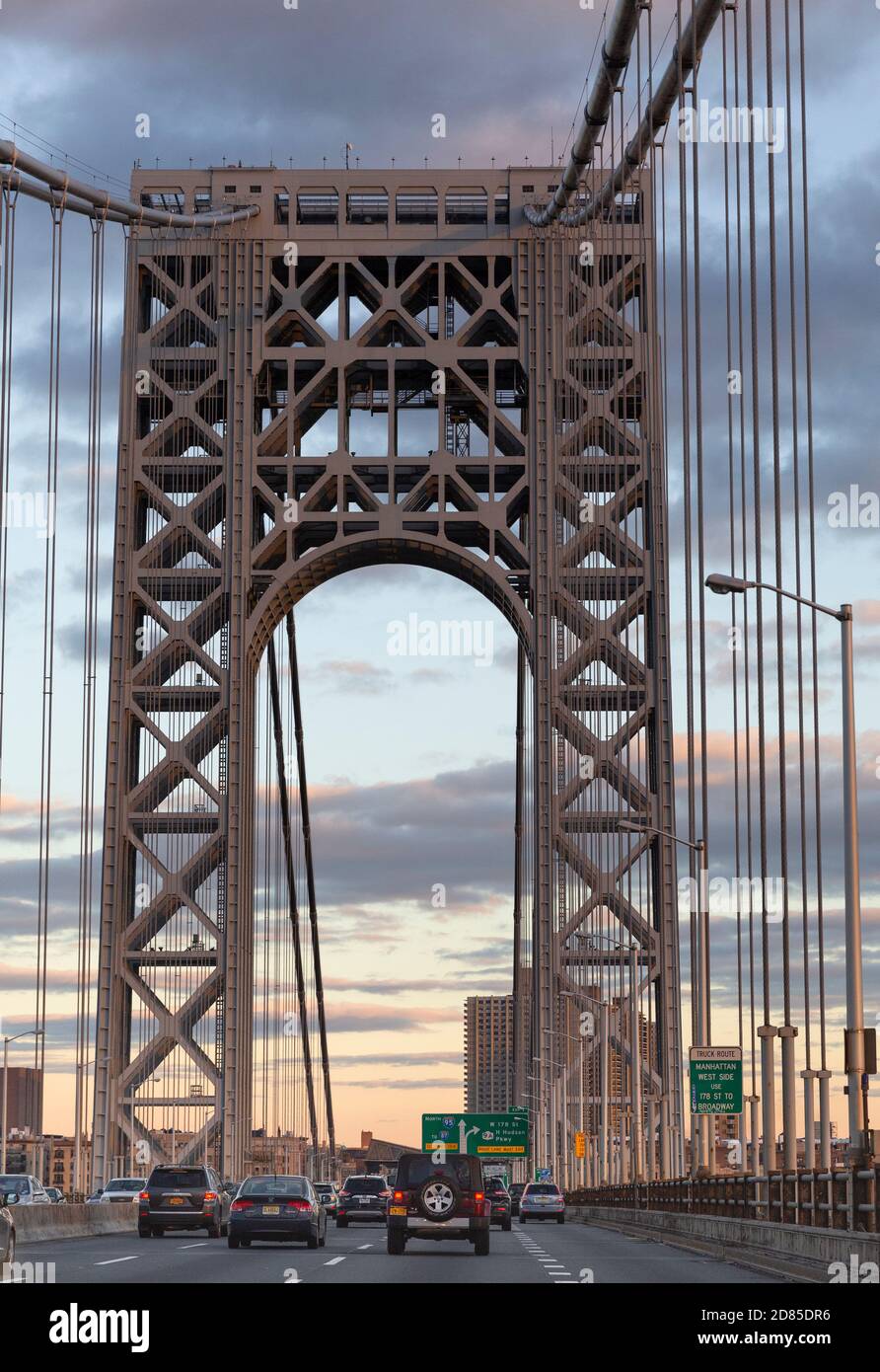 George Washington Bridge Stock Photo - Alamy