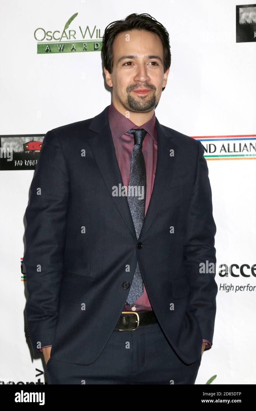 LOS ANGELES - FEB 23: Lin-Manuel Miranda at the 12th Annual Oscar Wilde ...