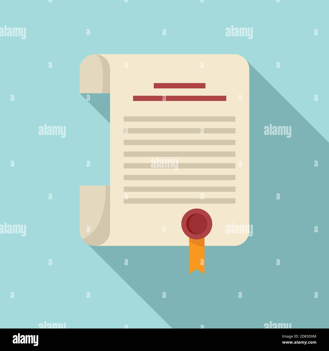 Internship diploma icon, flat style Stock Vector Image & Art - Alamy