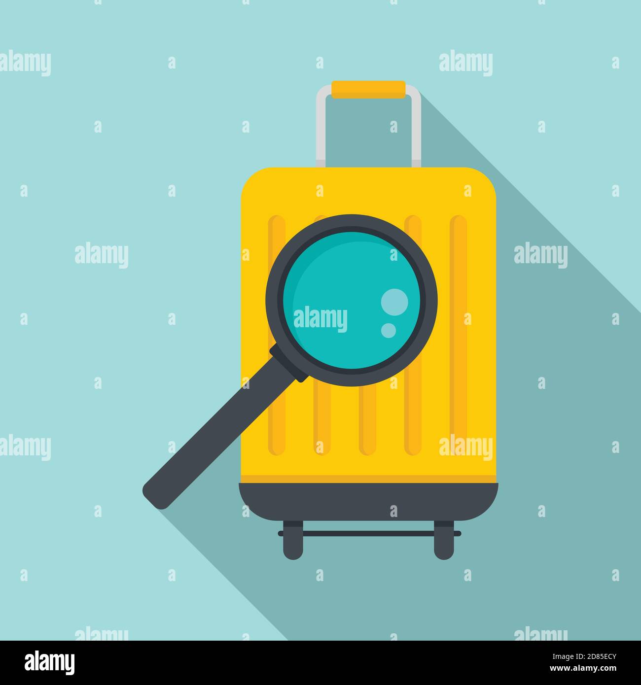 Travel bag control icon, flat style Stock Vector Image & Art - Alamy